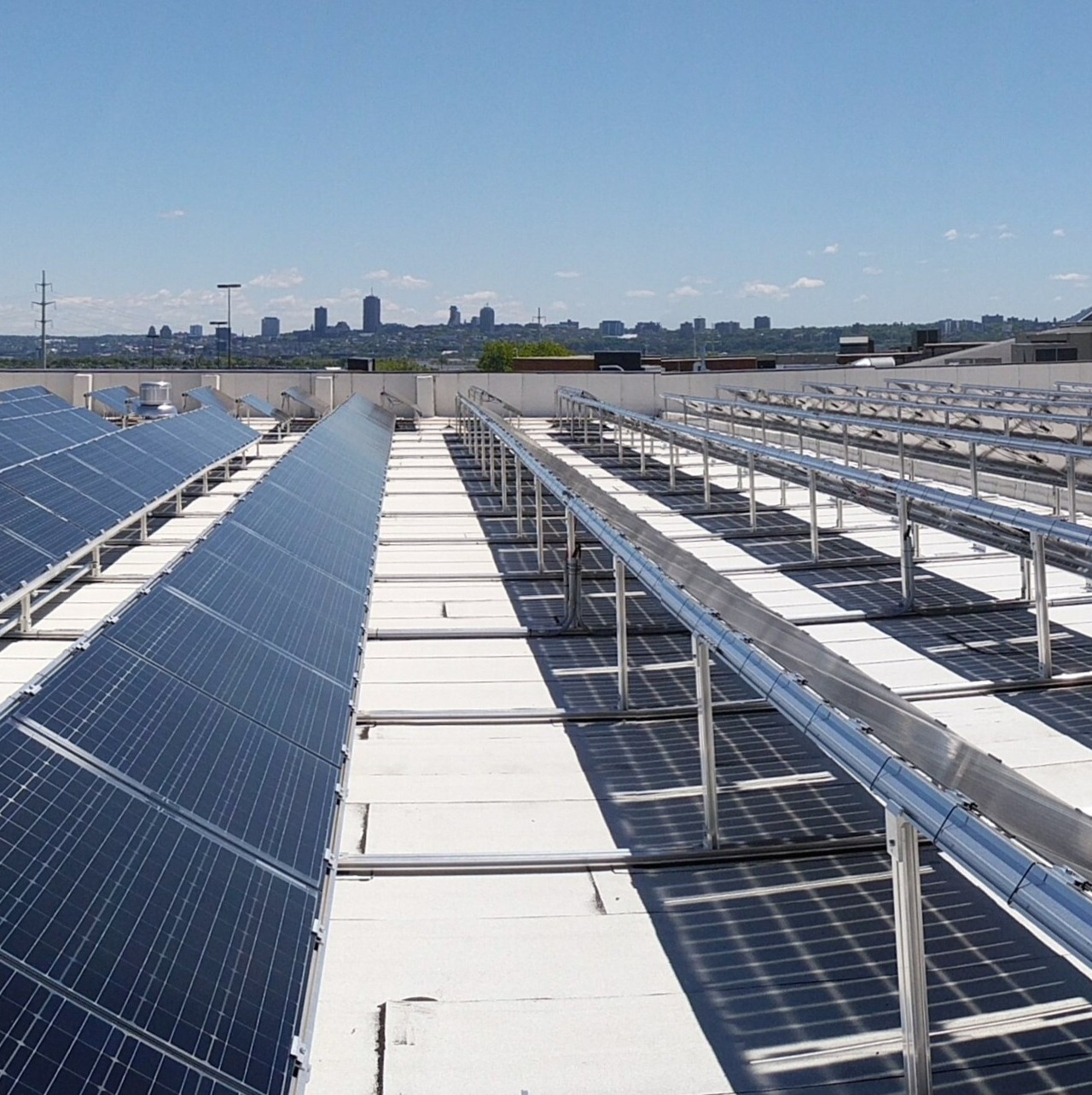 Opsun custom racking solutions｜Ballasted